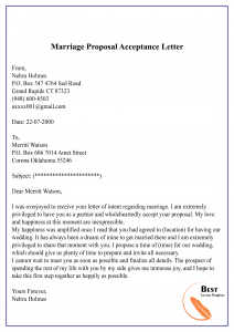 Proposal & Contract Acceptance Letter– Format Sample & Examples