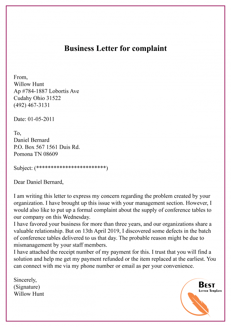 10+ Free Business Letter Sample & Example (FAQ)