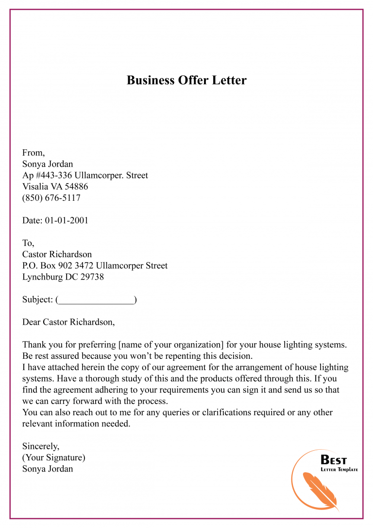 10+ Free Business Letter Template in PDF, Word [Doc]