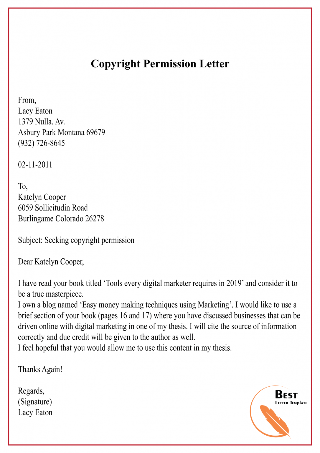 15+ Free Permission Letter Template - Sample & Example