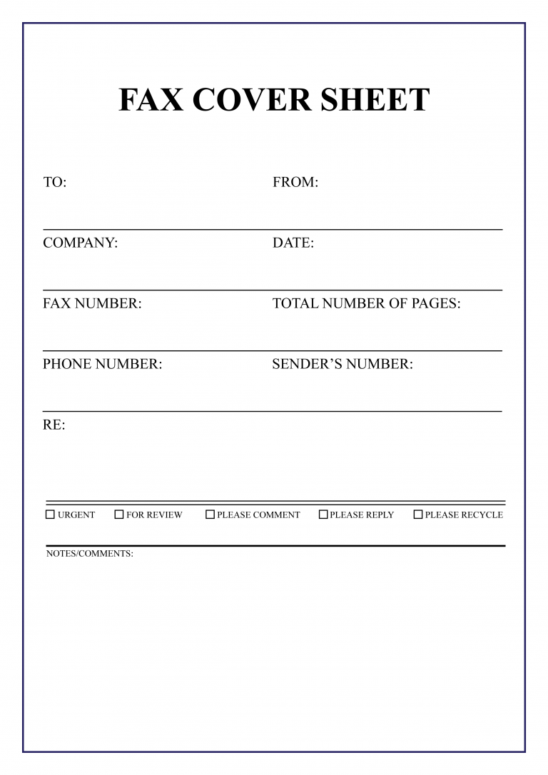 Free Fax Cover Sheet Template [PDF, Word, Google Docs]- (FAQ)