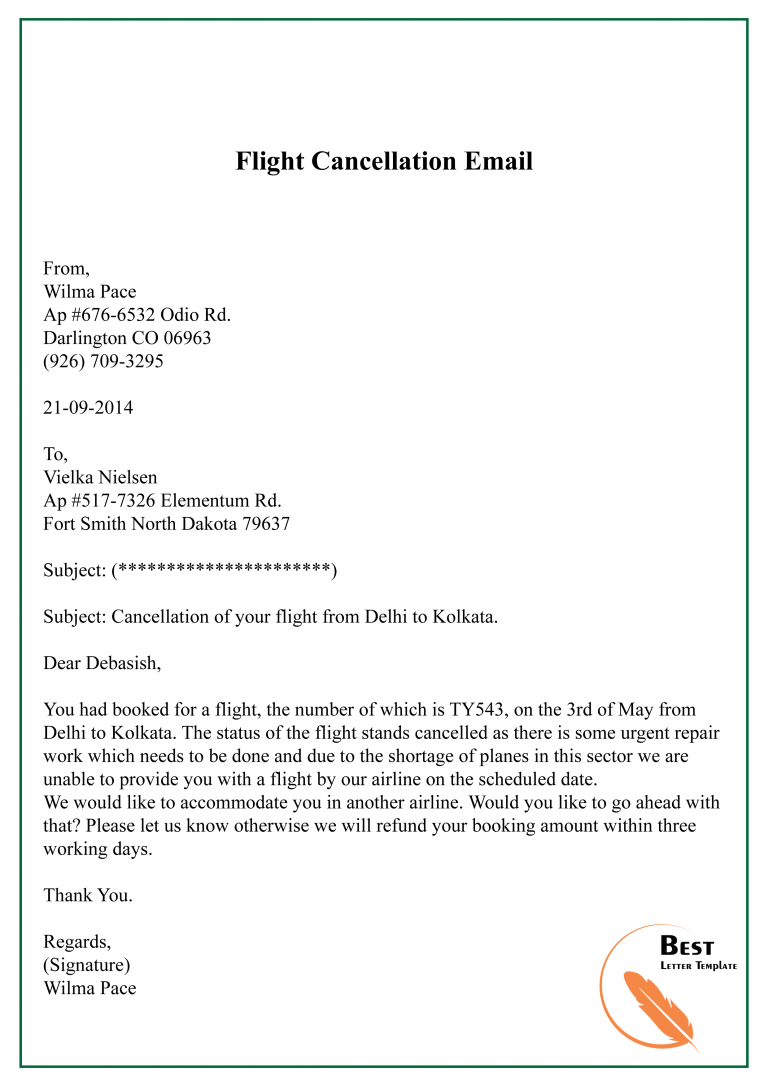 How to Write Cancellation Email | Cancellation Email Format