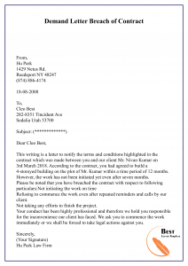25+ Free Demand Letter Template – Format, Sample & Example