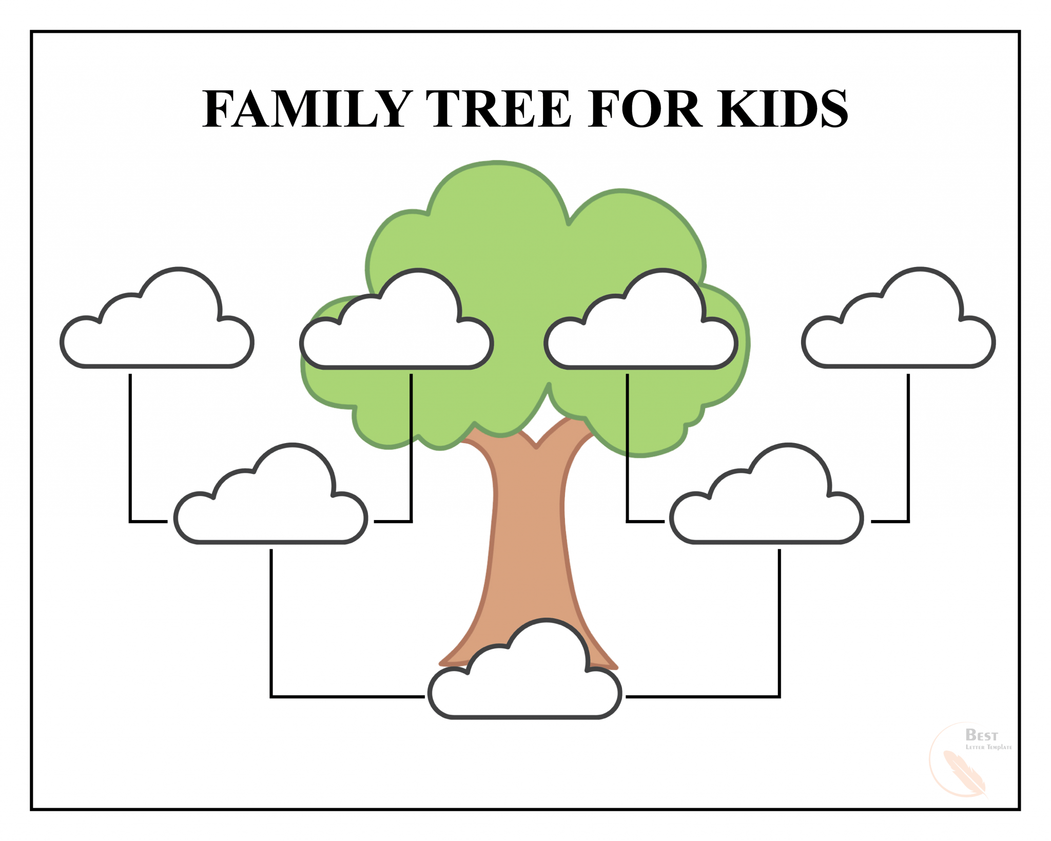 Free Family Tree Template - PDF, Excel, Word & Google Doc