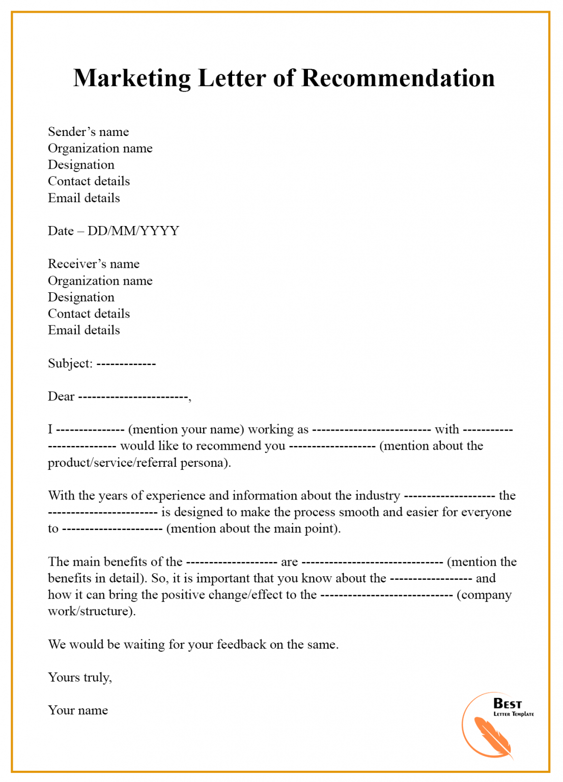 8+ Free Marketing Letter Template – Format, Sample & Example