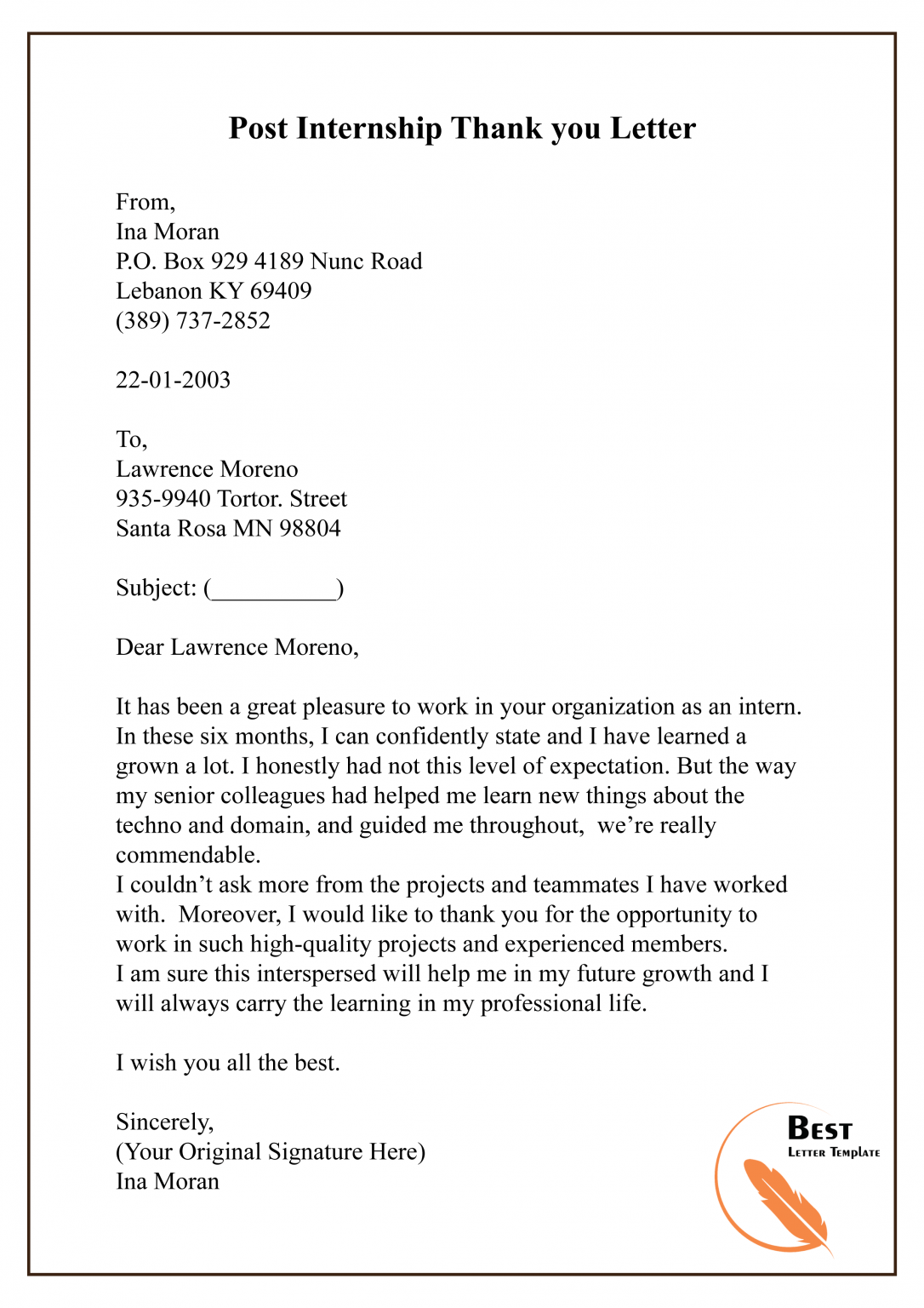 Project Proposal Letter Template - Format, Sample & Example