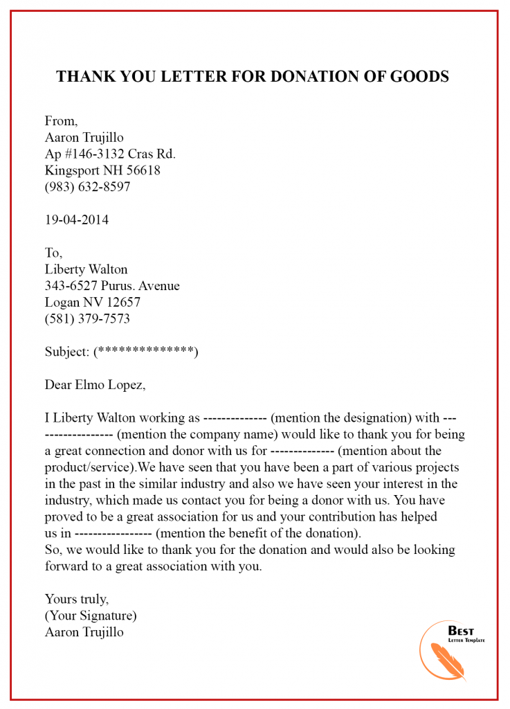 Sample Donor Thank You Letter Classles Democracy Sample Donor Thank You Letter Classles Democracy