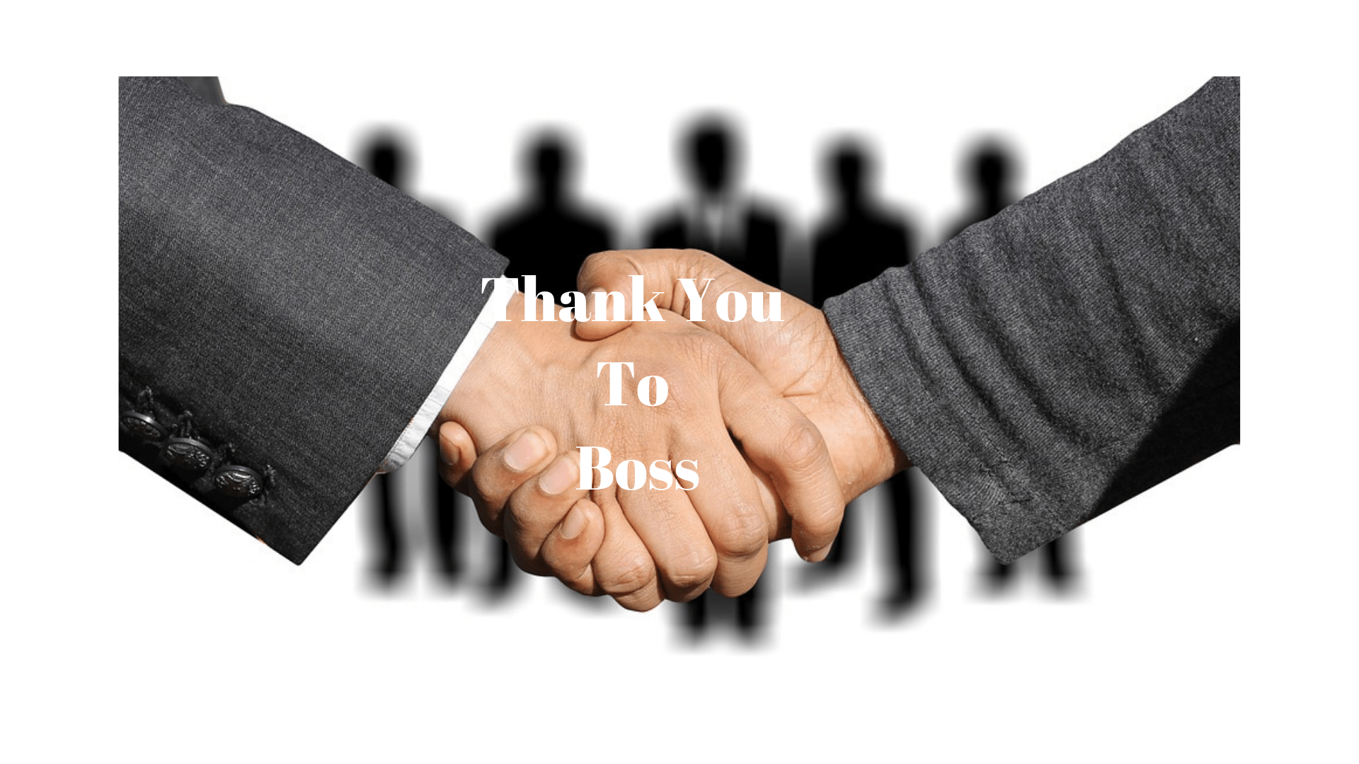 Thank You Letter Template to Boss/Manager - Sample & Examples