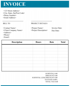 5+ Free Consultant Invoice Template in PDF, Word & Excel