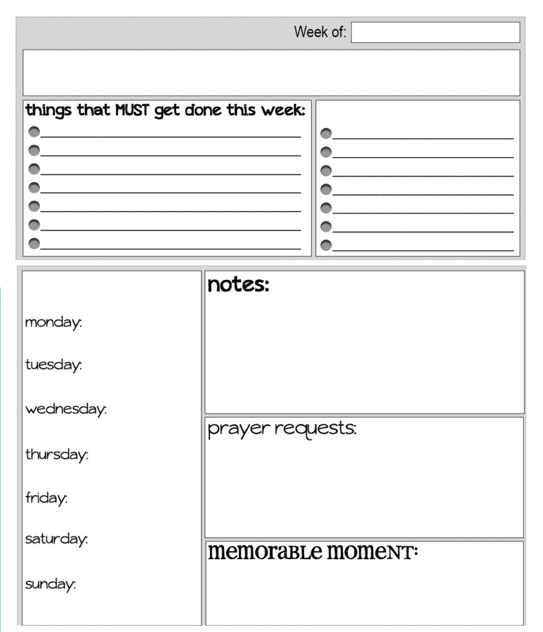 Free Printable Daily Planner Template in PDF, Word & Excel