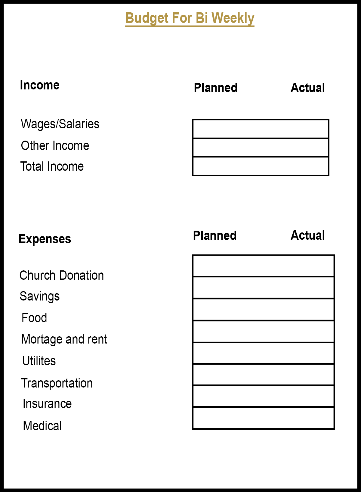 Free Sample Printable Budget Planner Template - PDF ,Word & EXCEL