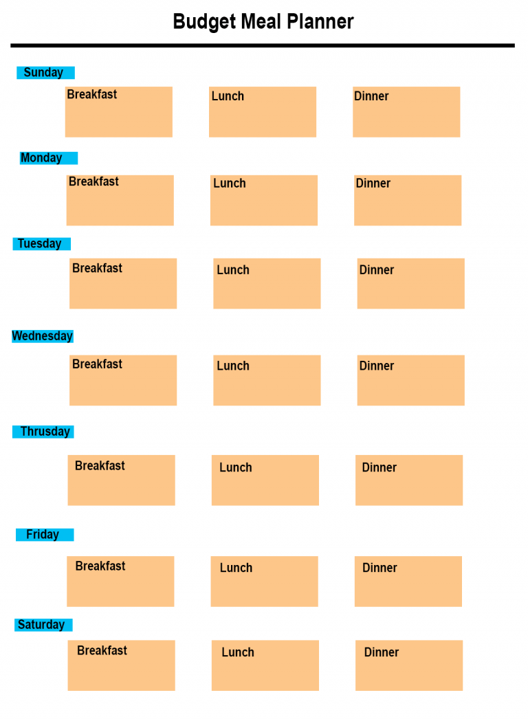 Free Sample Printable Budget Planner Template - PDF ,Word & EXCEL
