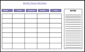 Free Printable Monthly Planner 2020 Template in PDF, Word & Excel