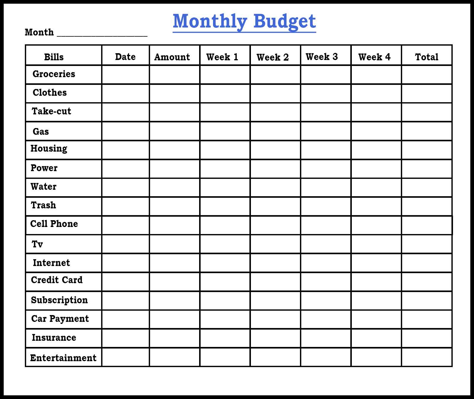 Free Sample Printable Budget Planner Template PDF Word EXCEL