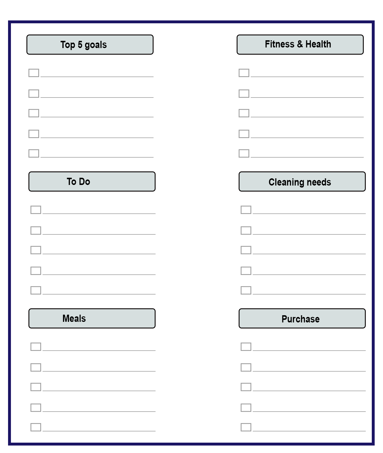 Free Printable Daily Planner Template in PDF, Word & Excel