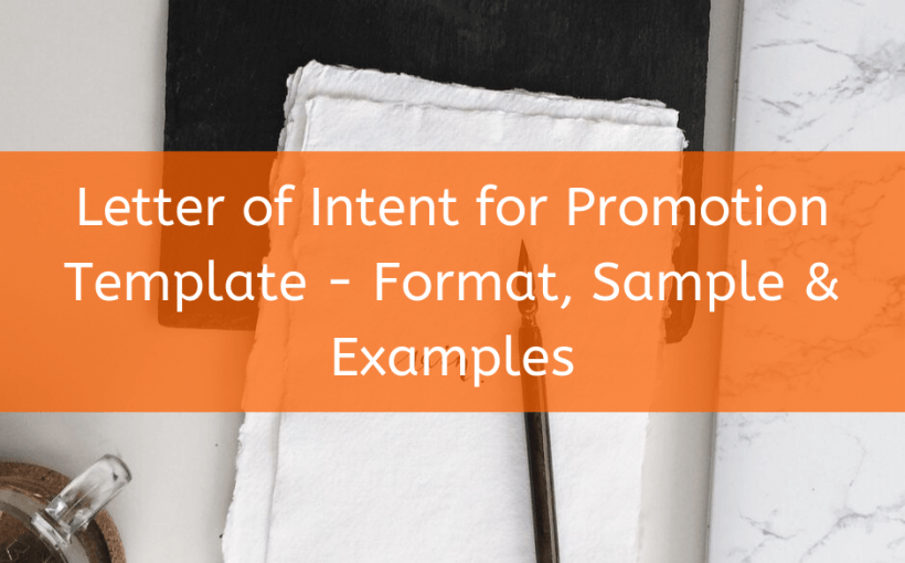 Letter of Intent for Promotion Archives - Best Letter Template