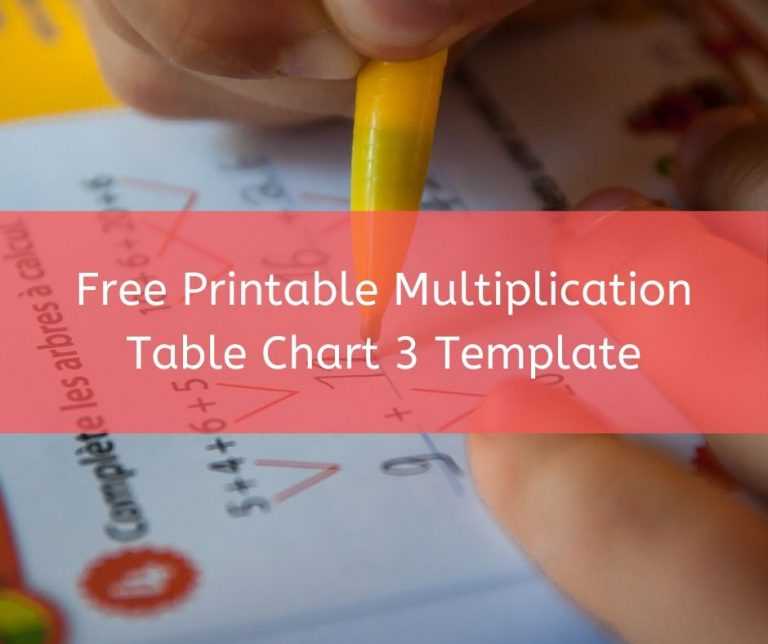 Free Printable Multiplication Chart 1-1000 Table PDF