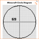 Printable Minecraft Circle Template -- (Chart, Diagram)