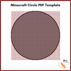 Printable Minecraft Circle Template -- (Chart, Diagram)