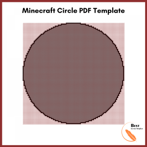 Printable Minecraft Circle Template -- (Chart, Diagram)