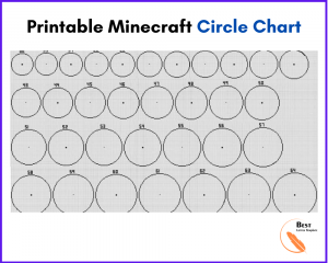 Printable Minecraft Circle Template -- (Chart, Diagram)