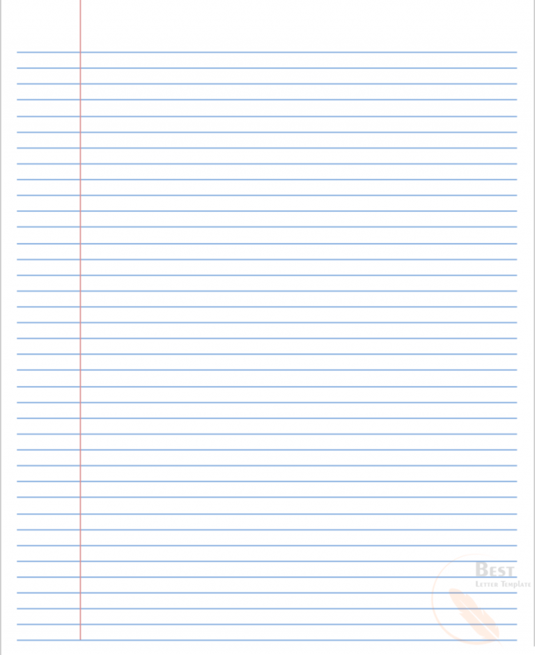 Free Printable Lined Paper Templates for Kids in PDF