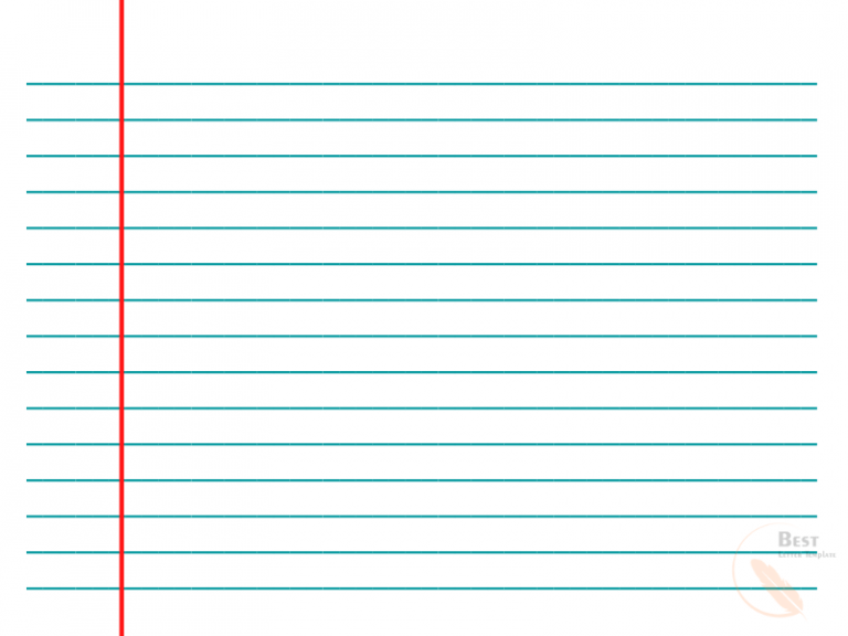 Free Printable Lined Paper Templates for Kids in PDF