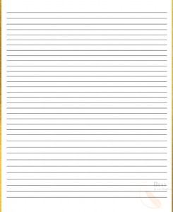 Free Printable Lined Paper Templates for Kids in PDF