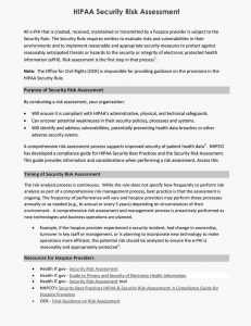 Free Sample Risk Assessment Template form with Definition