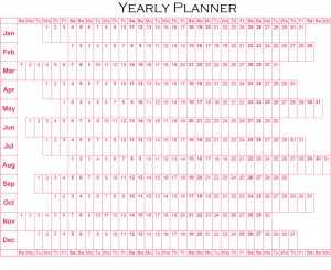 Free Printable Yearly Planner Template in PDF, Word & Excel