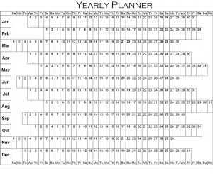 Free Printable Yearly Planner Template in PDF, Word & Excel