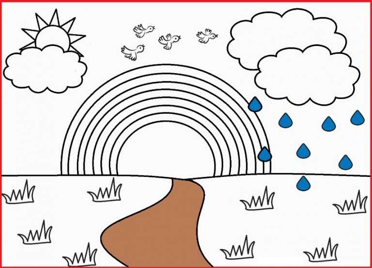 Free Printable Blank Rainbow/Rainbow Coloring Page Templates