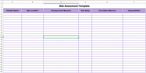 Free Sample Risk Assessment Template form with Definition