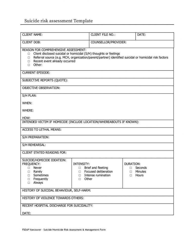 Free Sample Risk Assessment Template form with Definition