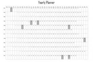 Free Printable Yearly Planner Template in PDF, Word & Excel