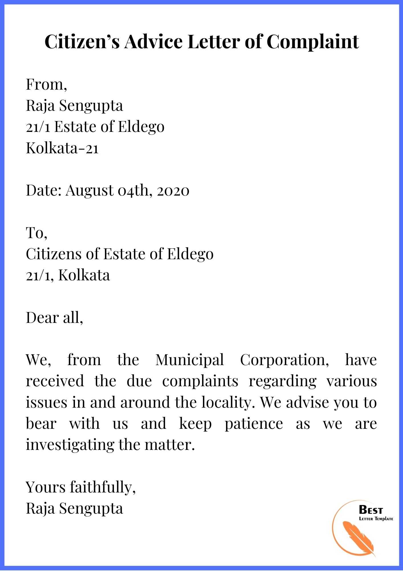 5+ Advice Letter Template -Format, Sample & Example