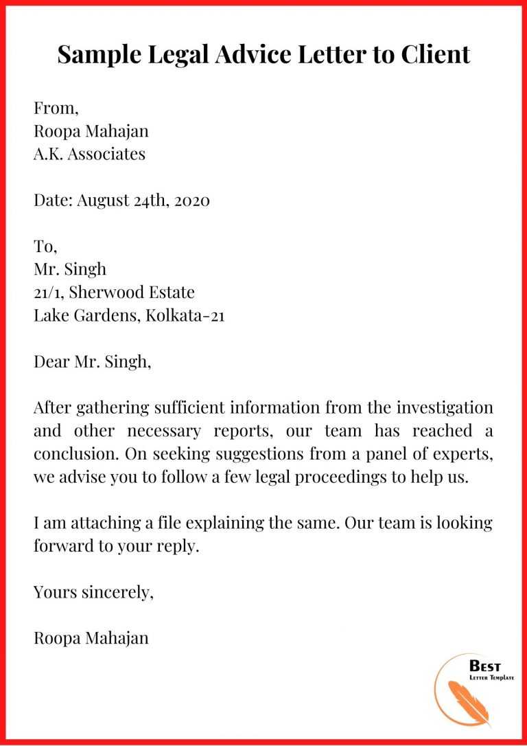 5+ Advice Letter Template -Format, Sample & Example