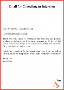 How to Cancel or Postpone a Job interview? Remember These Tips