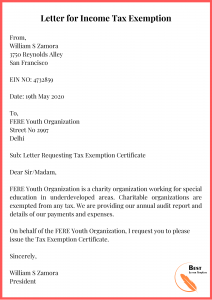 Tax Letter Template - Format, Sample, and Example in PDF & Word