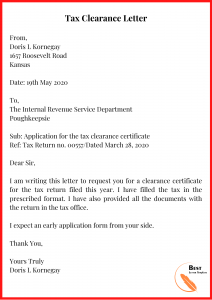 Tax Letter Template - Format, Sample, and Example in PDF & Word