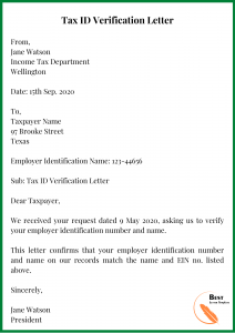 Tax Letter Template - Format, Sample, and Example in PDF & Word