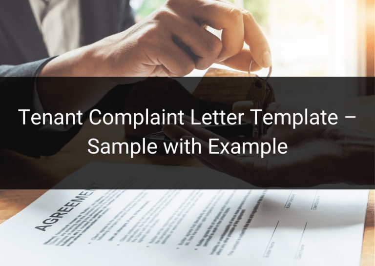Formal Harassment Complaint letter Template Sample