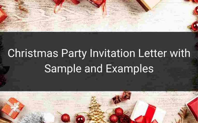 Christmas Invitation Letter Archives - Best Letter Template