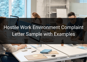 Formal Harassment Complaint letter Template Sample