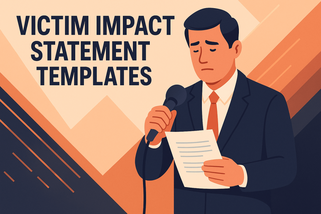 Victim Impact Statement Templates with 4 Examples